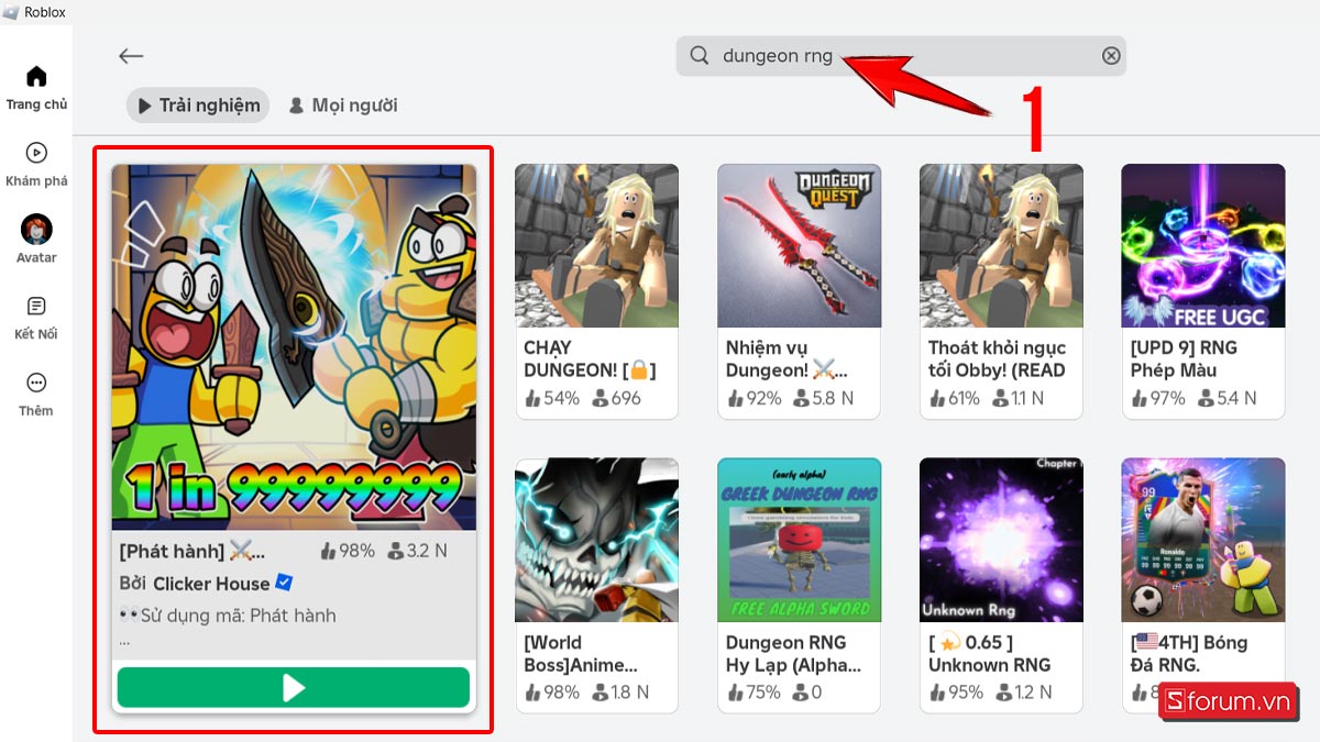 Code Dungeon RNG mới nhất tháng 10/2025